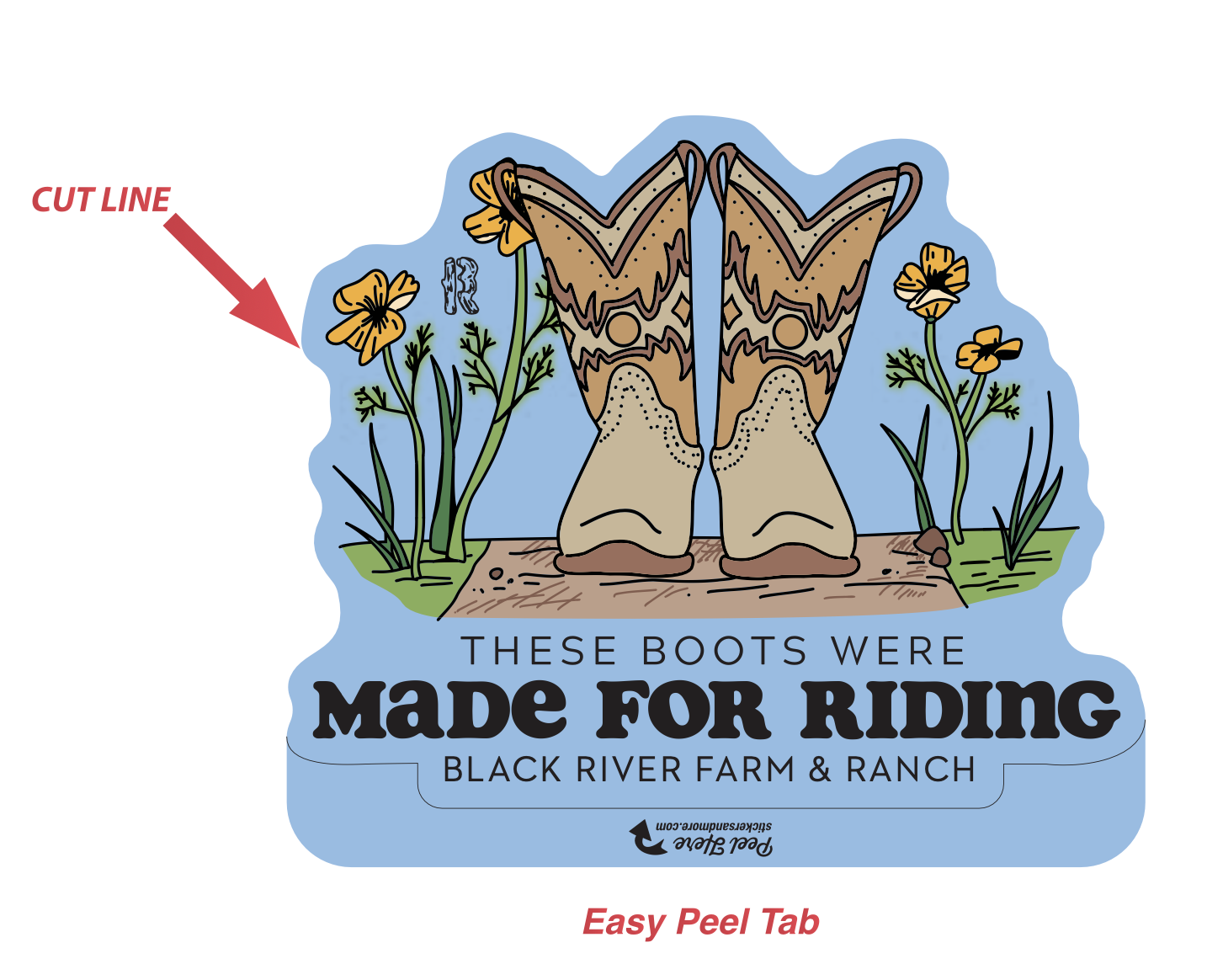 These Boots Sticker – Black River General Store